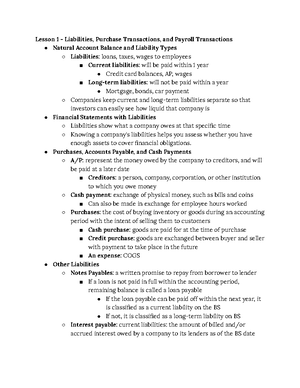 Domain 4 Reconciliation and Financial Statements - Lesson 1 - Account ...