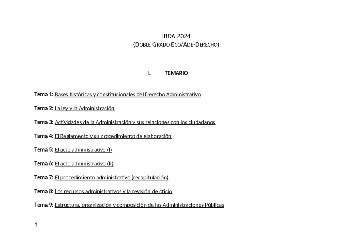 2024. IBDA. cronograma, materiales y plan del curso - IBDA 2024 (DOBLE ...