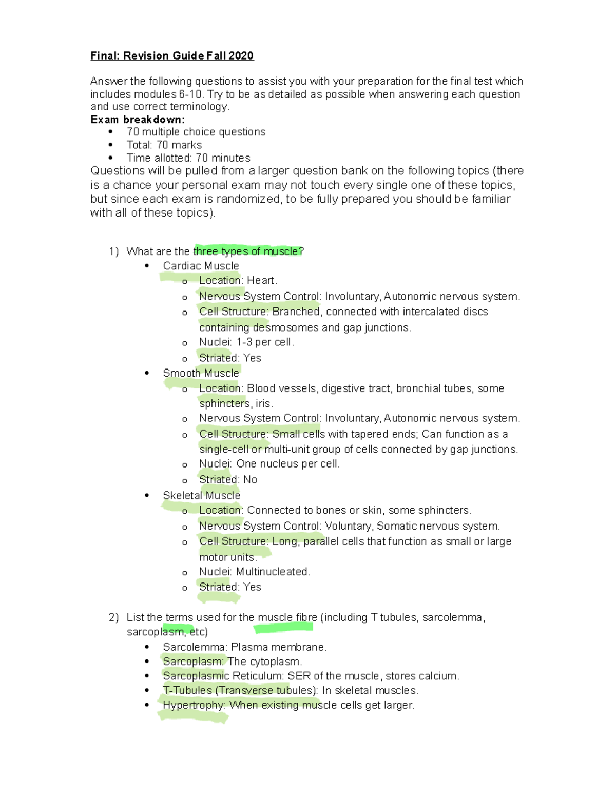 Final Revision Guide Written - Final: Revision Guide Fall 2020 Answer ...