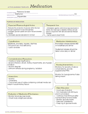 Medication - Glargine - ACTIVE LEARNING TEMPLATES Medication STUDENT ...