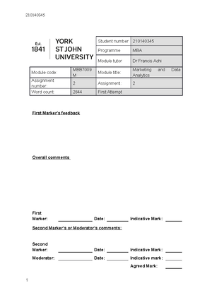 Unit 1 Assignment 2 - Table of Contents UNIT ASSIGNMENT - Studocu