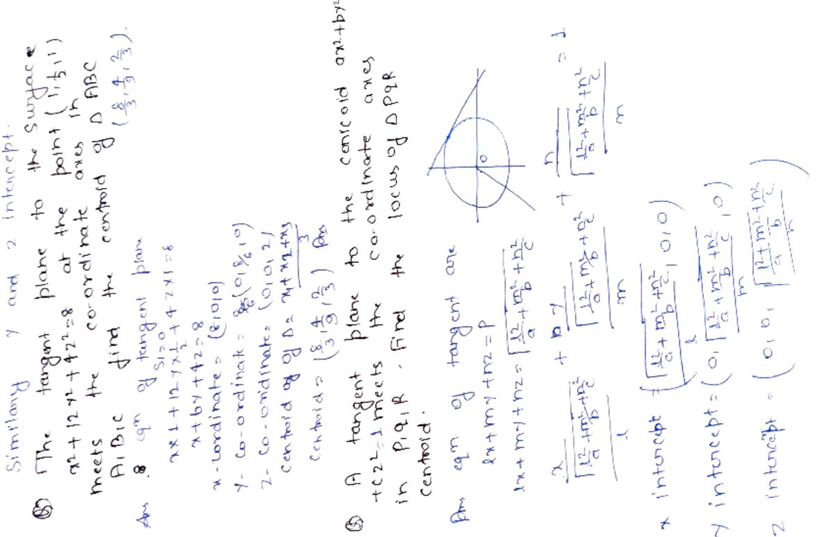 Conicoid problems 2 - LECTURE NOTES FOR MATHEMATICS OPTIONAL UPSC ...