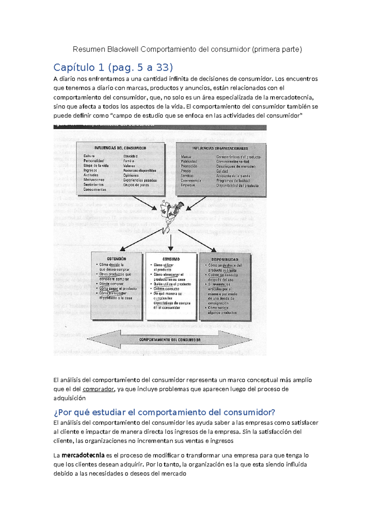 Resumen Blackwell Comportamiento del consumidor capitulo 1 - Resumen Blackwell Comportamiento ...