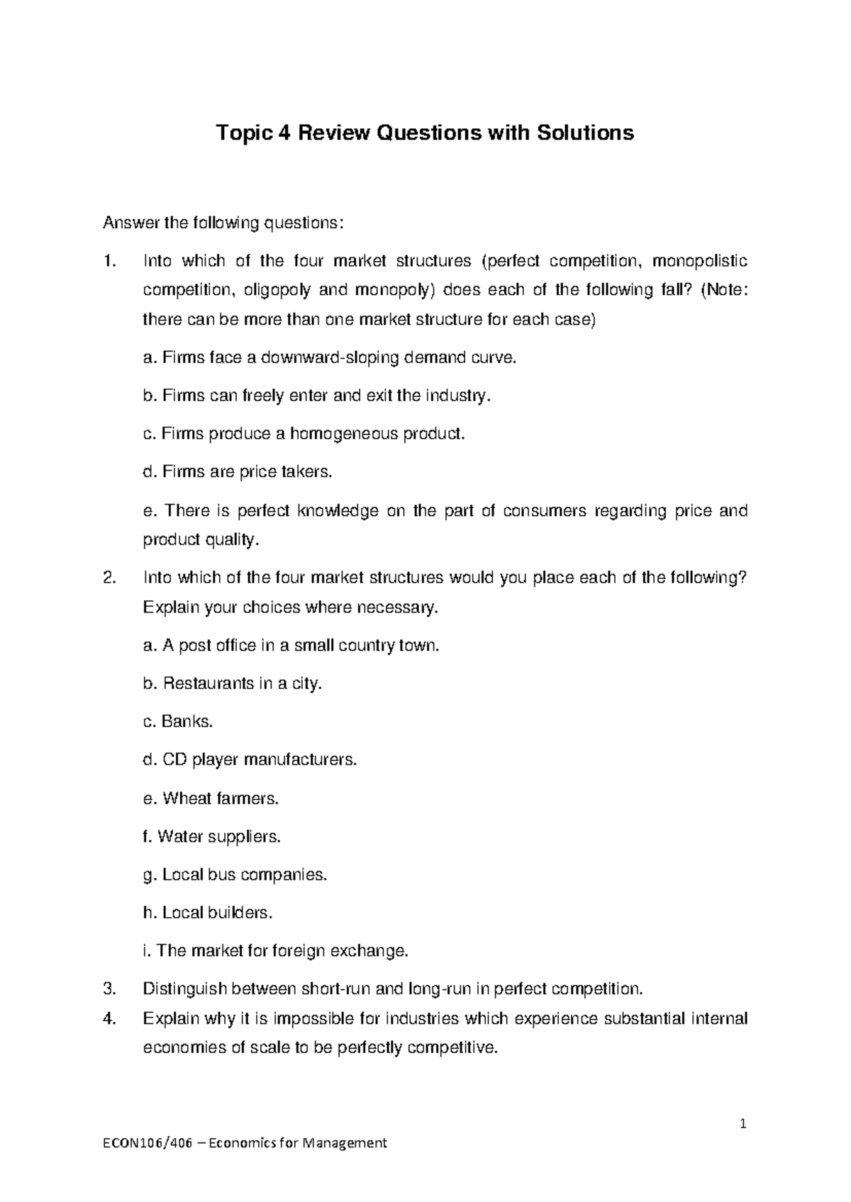 Topic 4 Review Questions with Solutions - 1 Topic 4 Review Questions ...