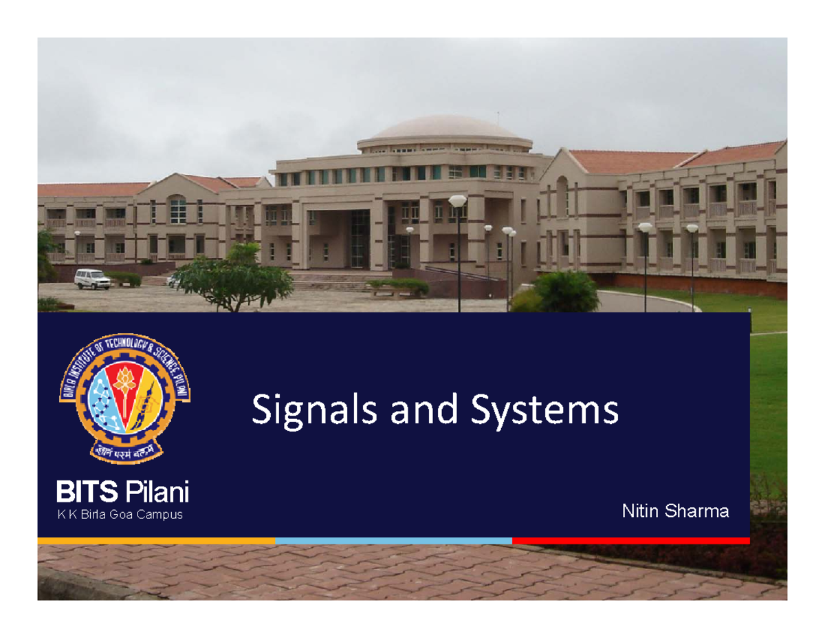 DTFT - ddwedwfdwe - Warning: TT: undefined function: 32 Signals and Systems BITSK K Birla Goa ...