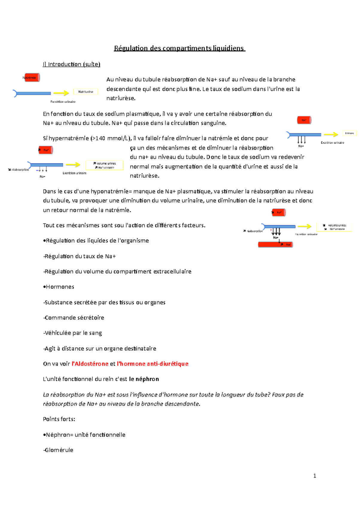 6- Compartiments liquidiens 4 suite - Régulation des compartiments ...