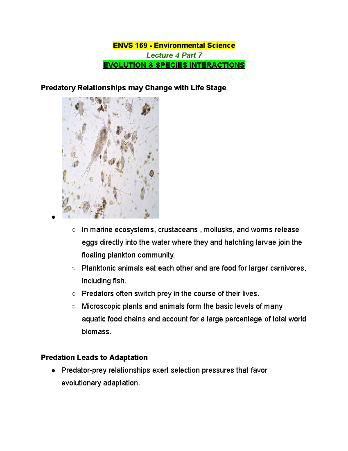 ENVS 169 Lecture 4 Part 7 - Spring 2019 - ENVS 169 - Environmental ...