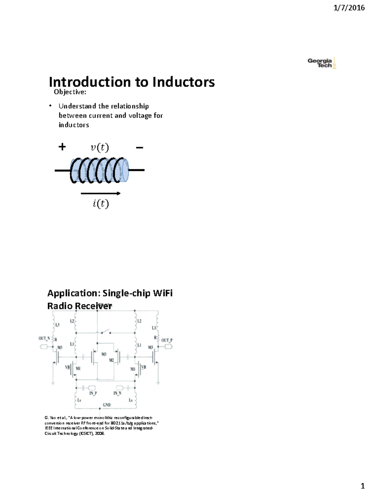 LC1 M3Lesson 4 - LC1 M2lesson 11 - • Understand the relationship between current and voltage for ...