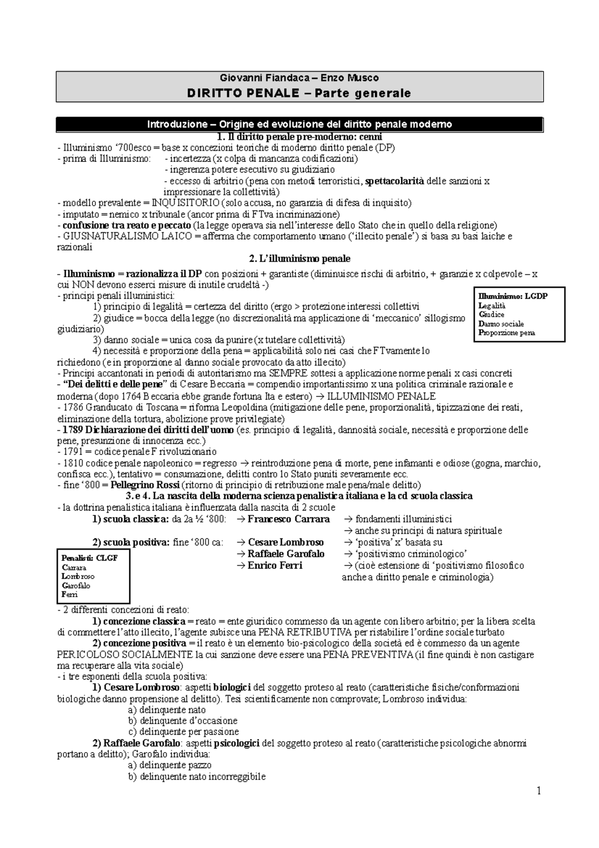 Schemi di diritto penale parte generale FIandaca Musco - Giovanni ...