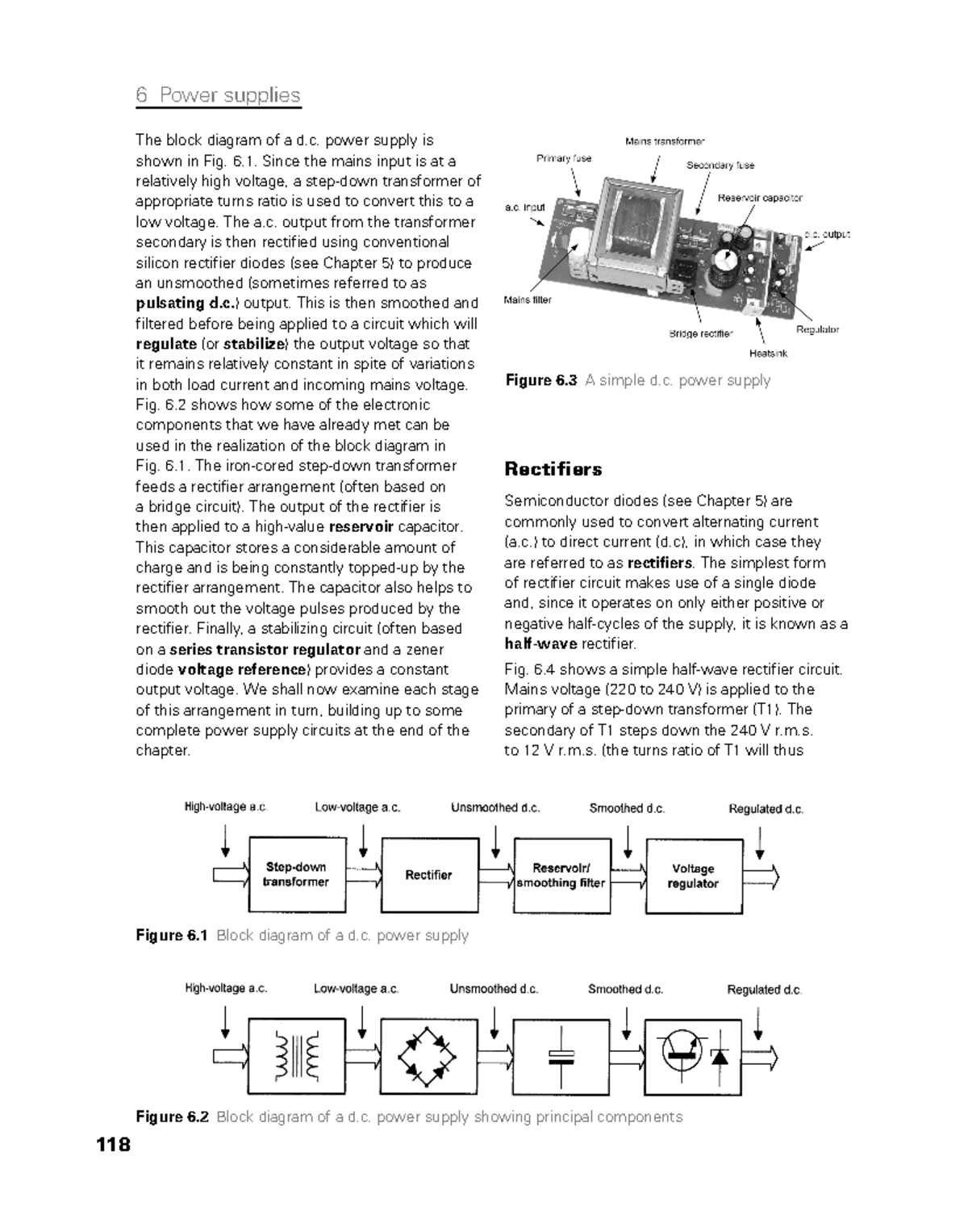 Module 1 ebook Power supplies and Amplifiers - 6 Power supplies Figure ...