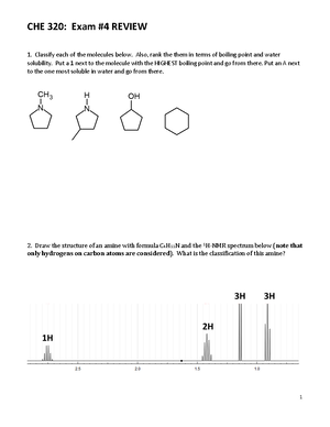 REV E3 key pdf - This is practice work for organic chemistry II with Dr. Cox. - CHE 320 - Studocu