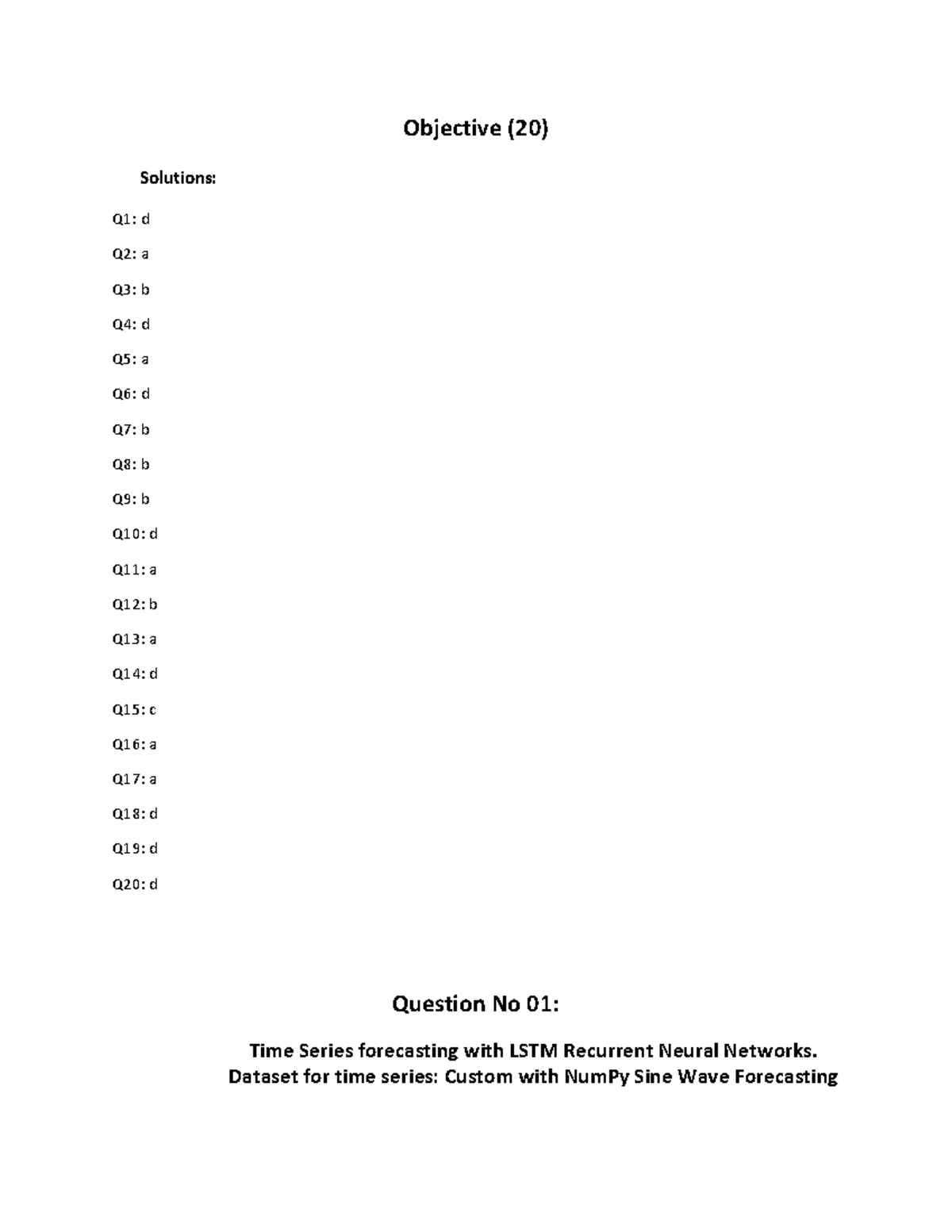 AI Paper Practical+MCQs Solution - Objective (20) Solutions: Q1: d Q2 ...