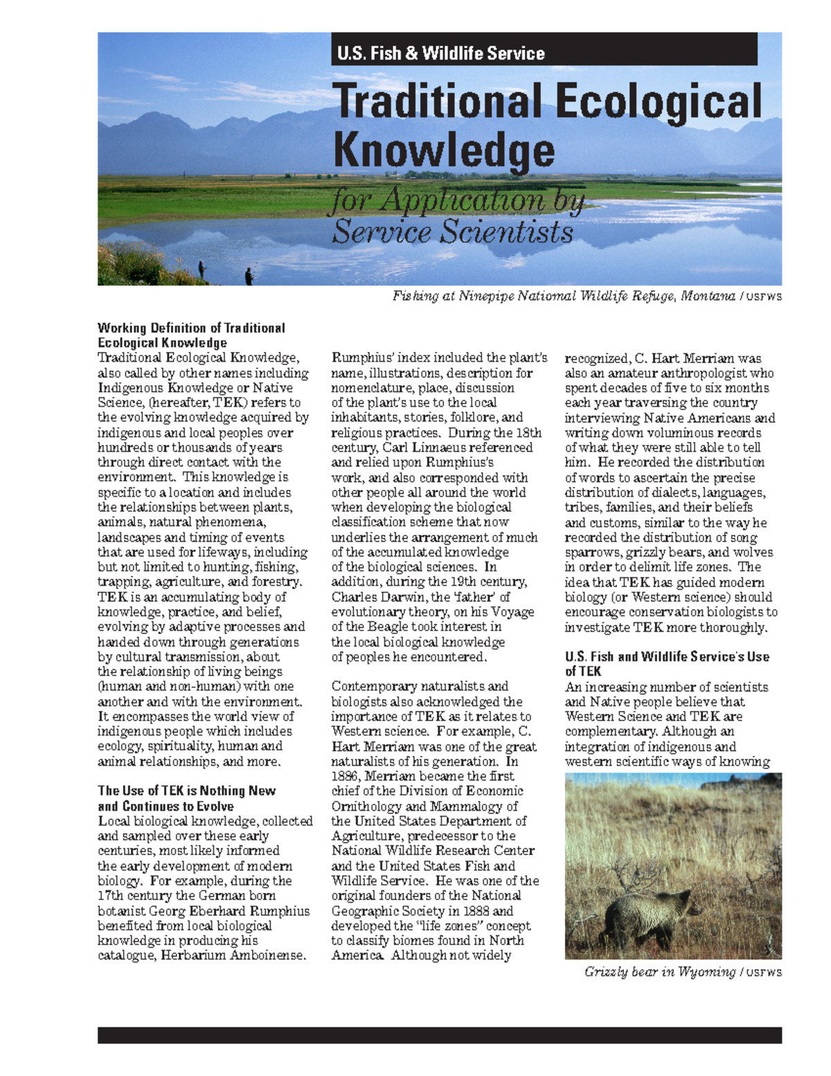 TEK-Fact-Sheet 0 - hd ghf fh - U. Fish & Wildlife ServiceU. Fish ...