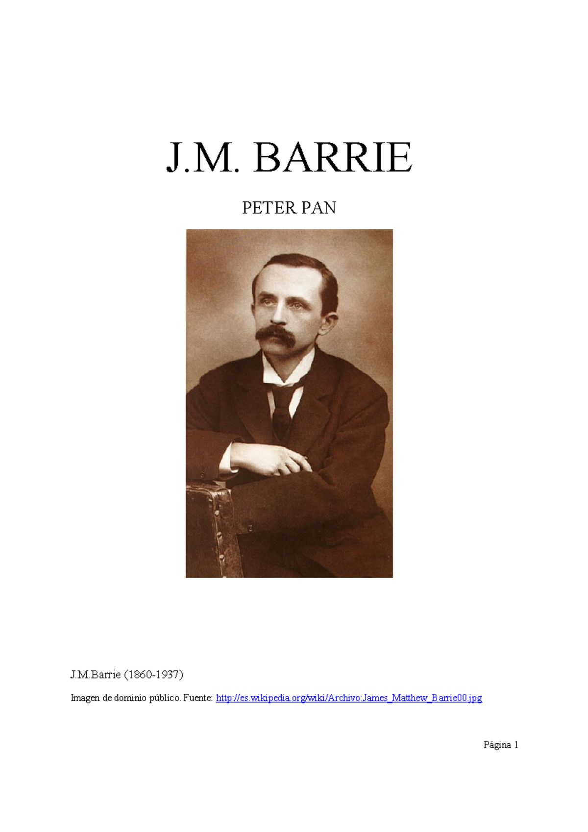 Barrie J.M. - Peter Pan - J. BARRIE PETER PAN J.M (1860-1937) Imagen de ...