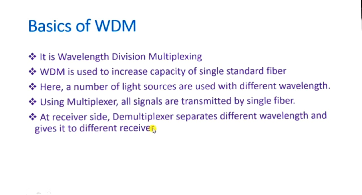 Optical Fiber Communications(OFC)-Optical Networks - Basics of WDM ...