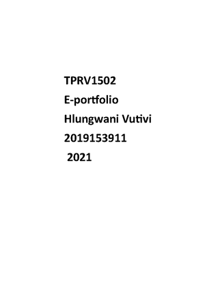 Tshepiso SSTI4705 - Name: Tshepiso Matjie Student no: 2017414950 Module ...