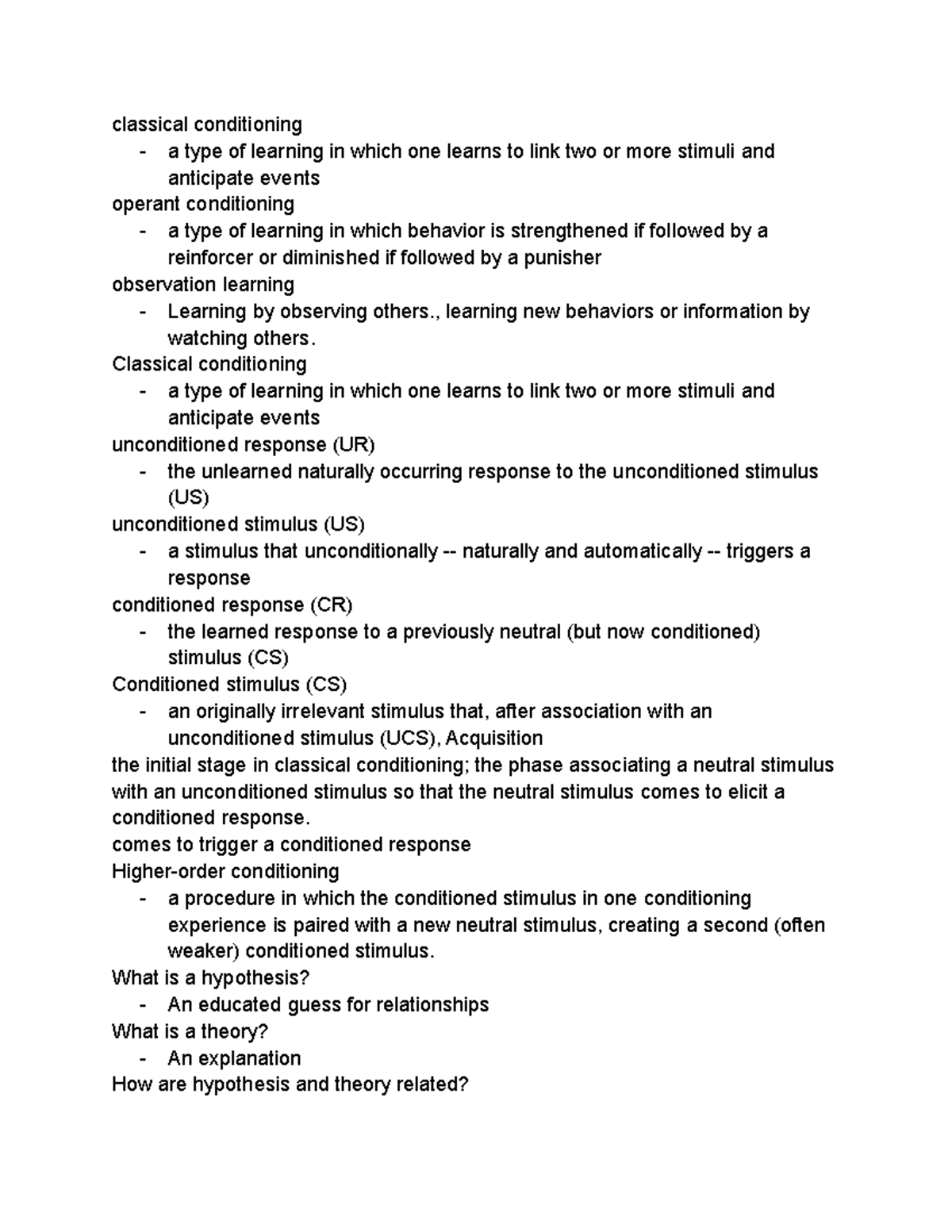 Aaaaa psychology 357 - classical conditioning - a type of learning in ...