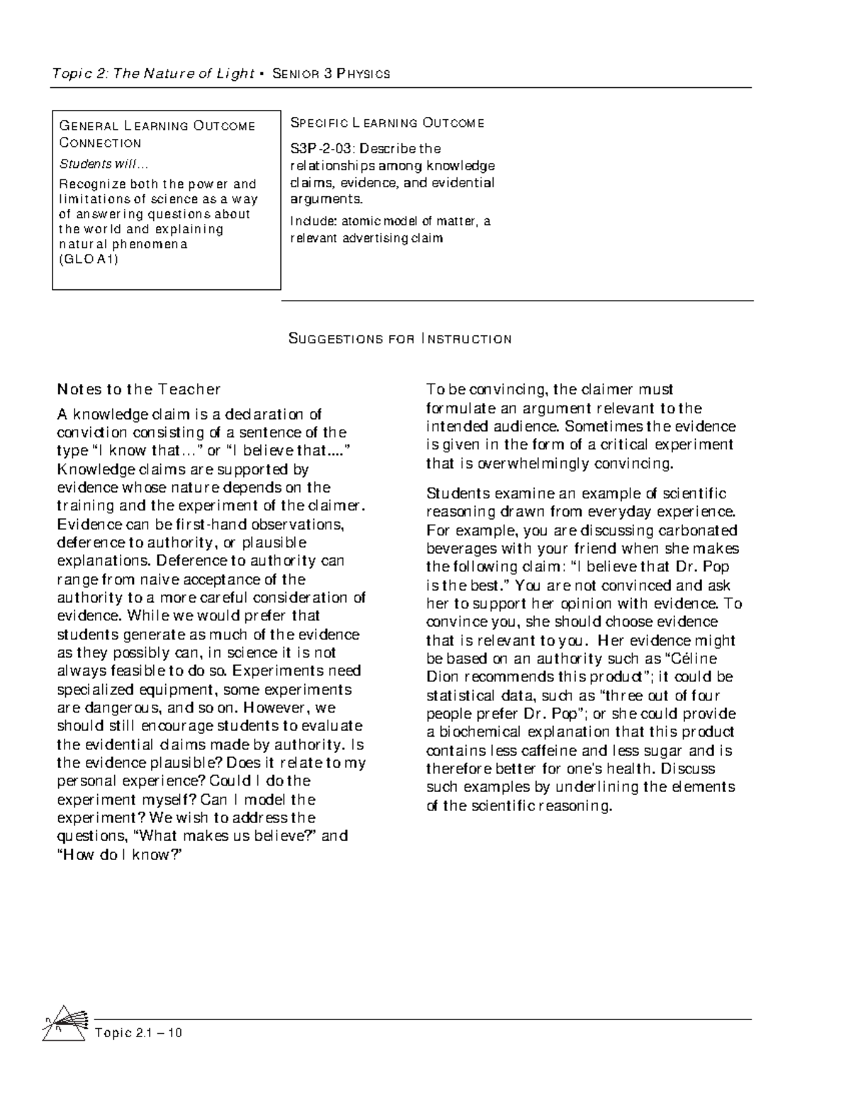 Senior 3 Physics 8 - Topic 2: The Nature of Light • SENIOR 3 PHYSICS ...