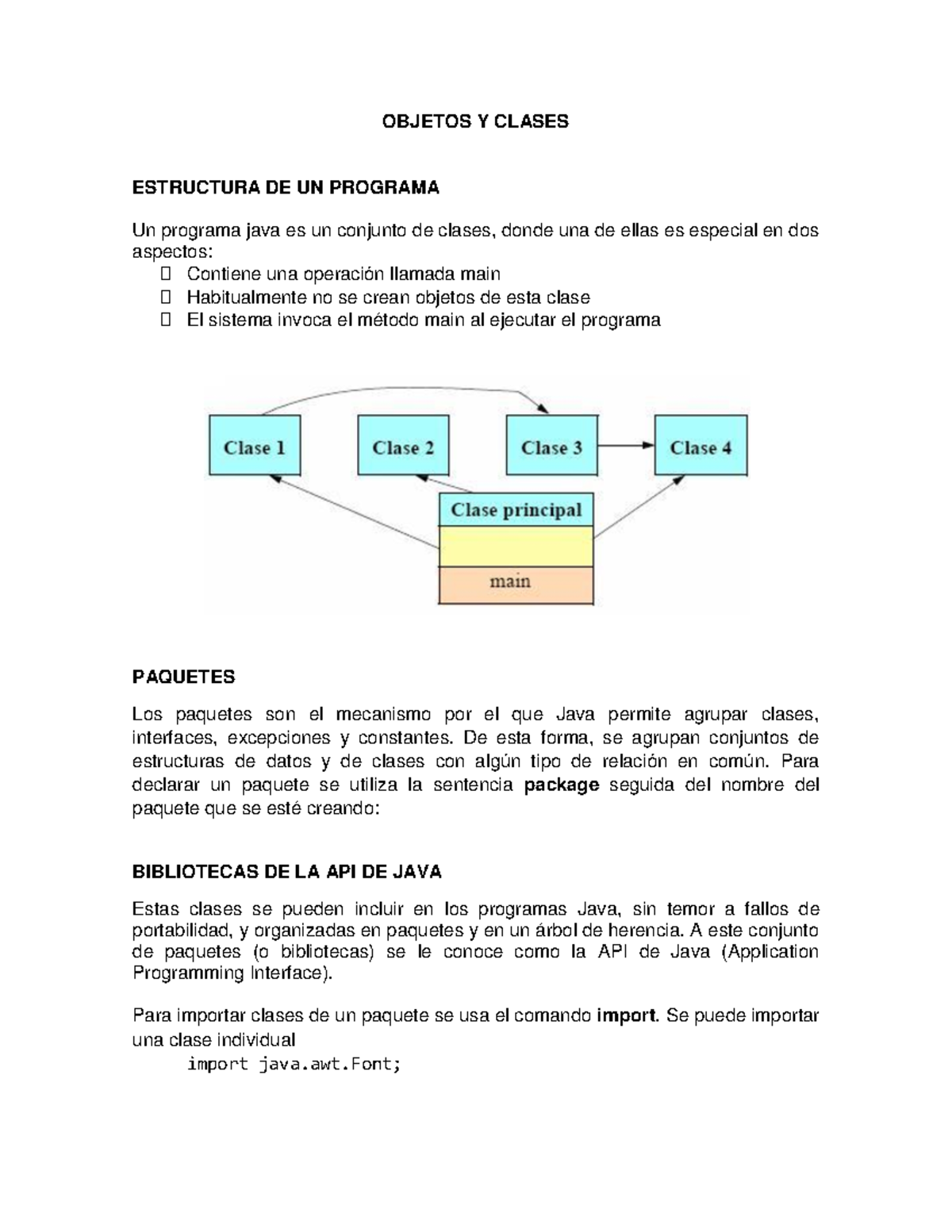 S05. Objetos Y Clases - OBJETOS Y CLASES ESTRUCTURA DE UN PROGRAMA Un ...