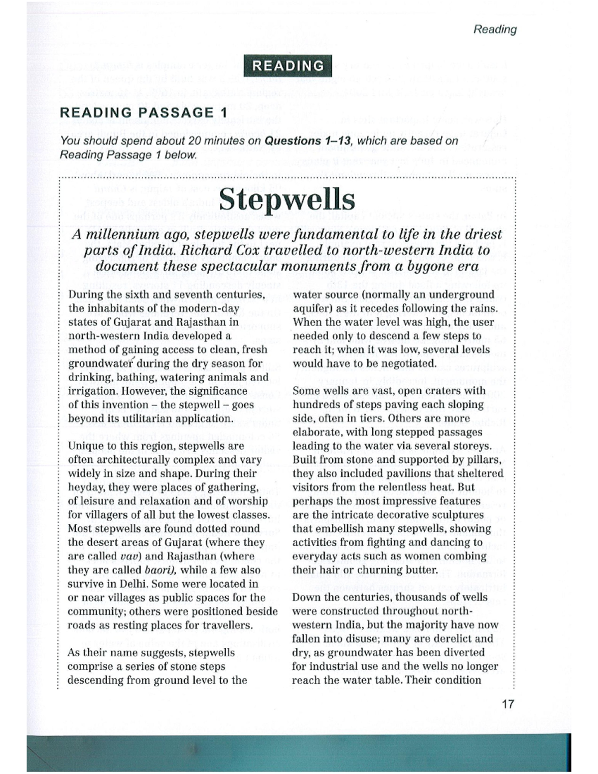 Test 1 Cambridge 10 - test 1 cam 10 - IELTS Vocabulary - Studocu