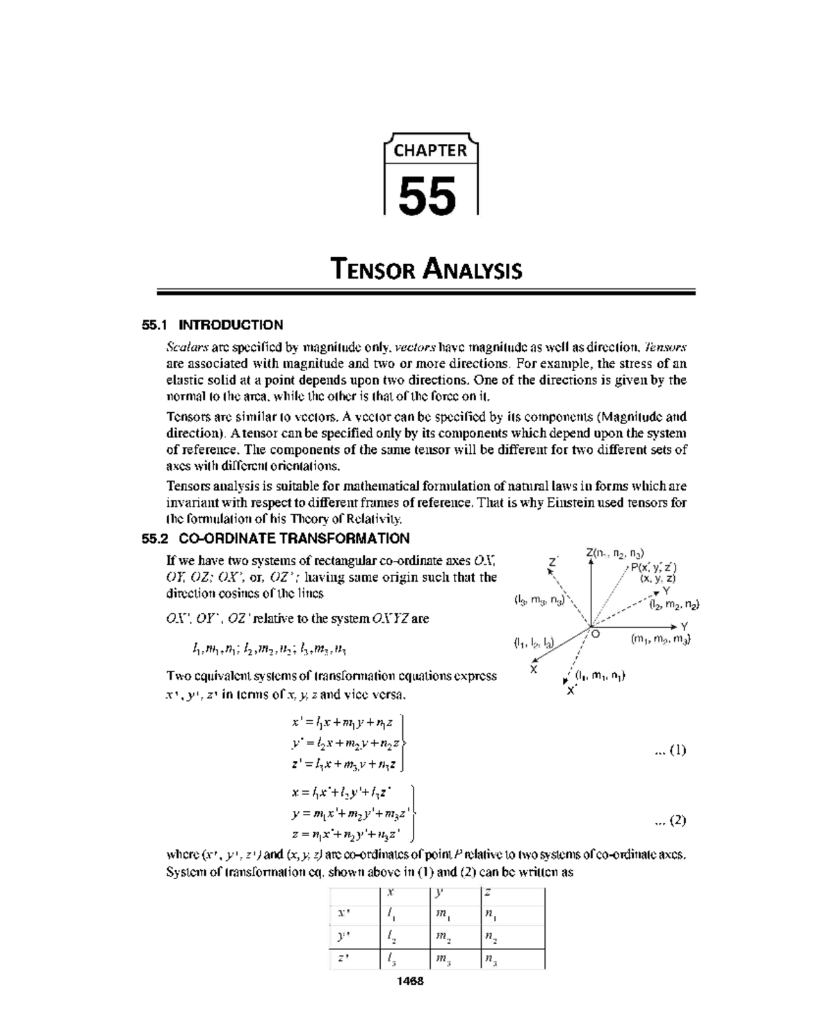Higher Engg Maths- 55 - Tensor Analysis - Mathematics-I - Studocu