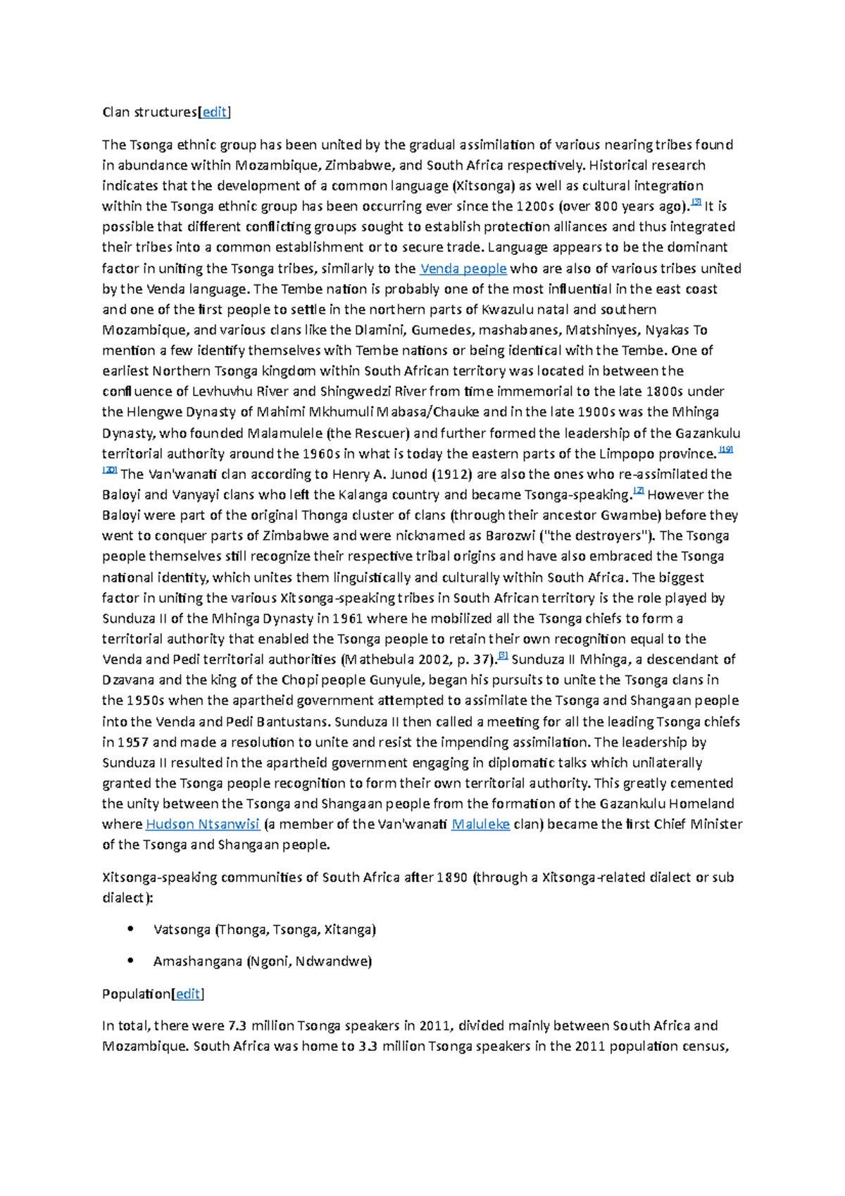 Clan structures - This is about the history of Southern African tribes ...