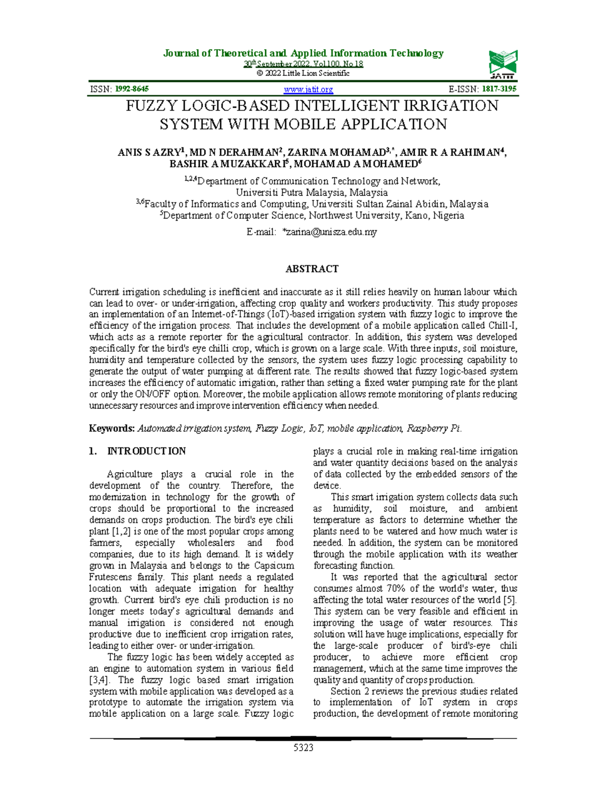 26Vol100No18 - JBK,JL - 30 th September 2022. Vol. No 18 © 2022 Little ...