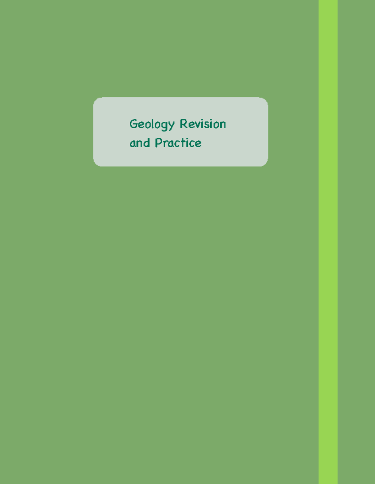 Geology Practice And Revision 3 - Geology Revision and Practice Theory ...
