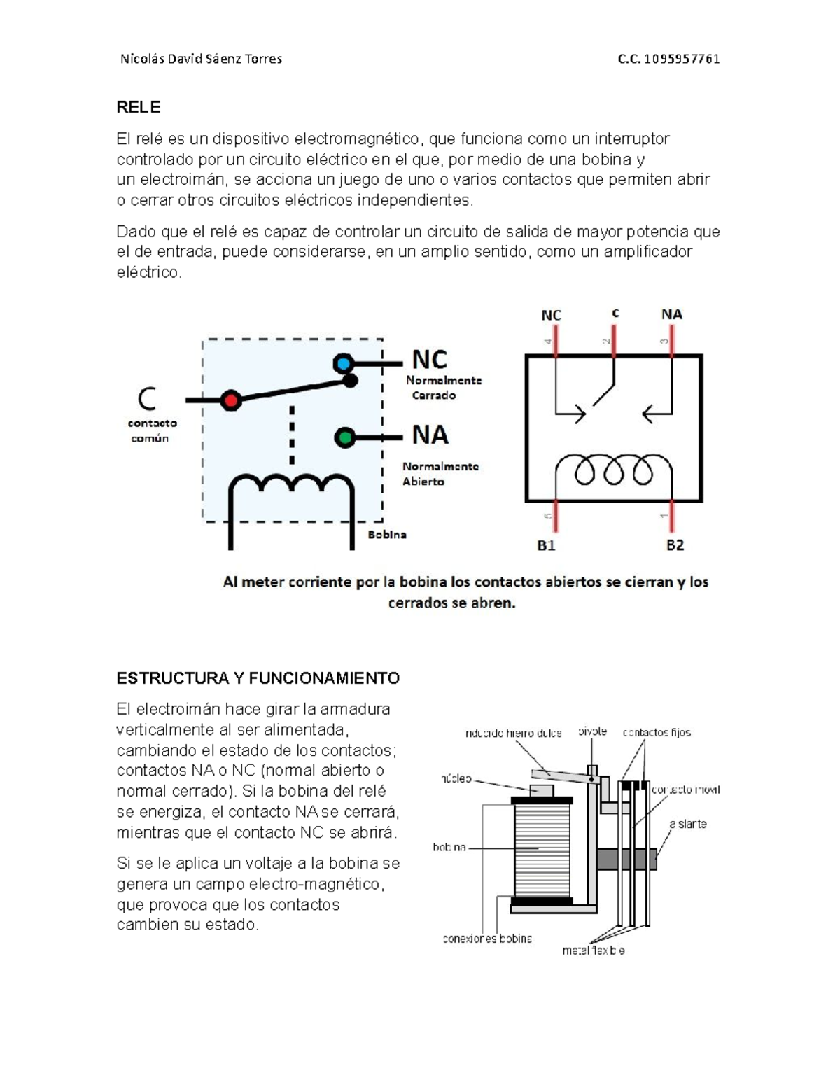 RELE - Reles - RELE El relé es un dispositivo electromagnético, que ...