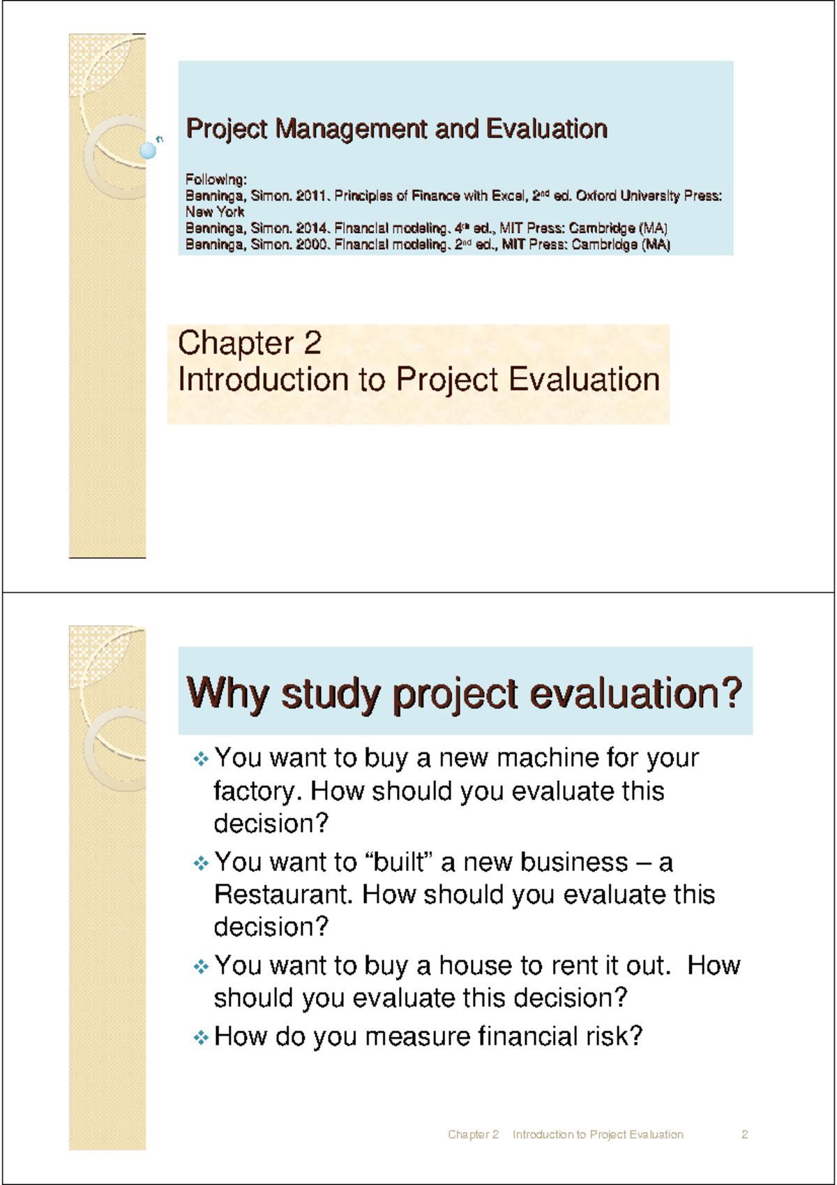 Agp chapter 2 - Apontamentos - Project Management and EvaluationProject Management and ...