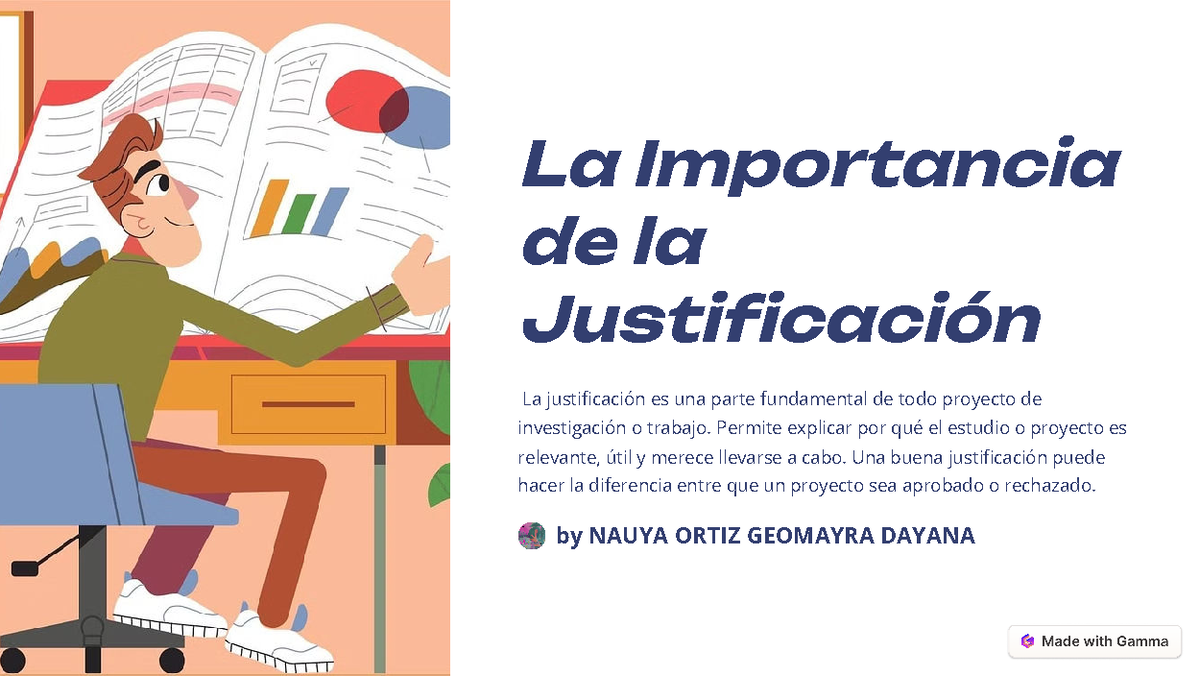 La Importancia de la Justificacion - La Importancia de la Justificación ...