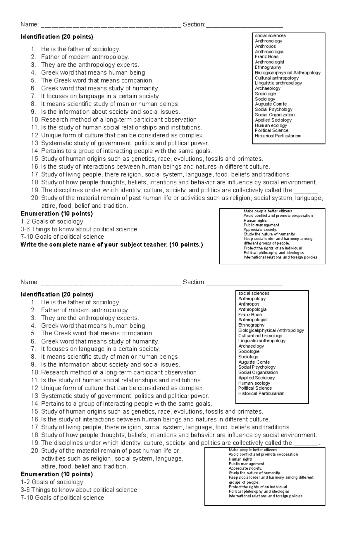 Lesson 1 summative - ucsp - Name ...