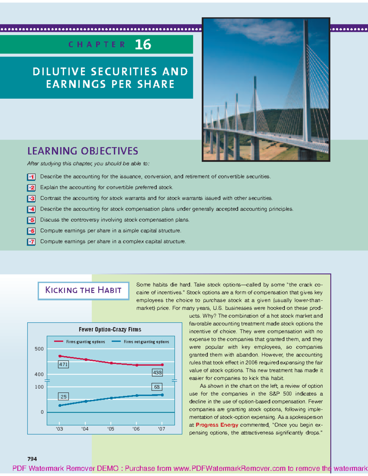 Chapter 16 Intermediate Accounting Kieso - 794 C H A P T E R 16 DI LUTIVE SECU R ITI ES AN D EAR ...