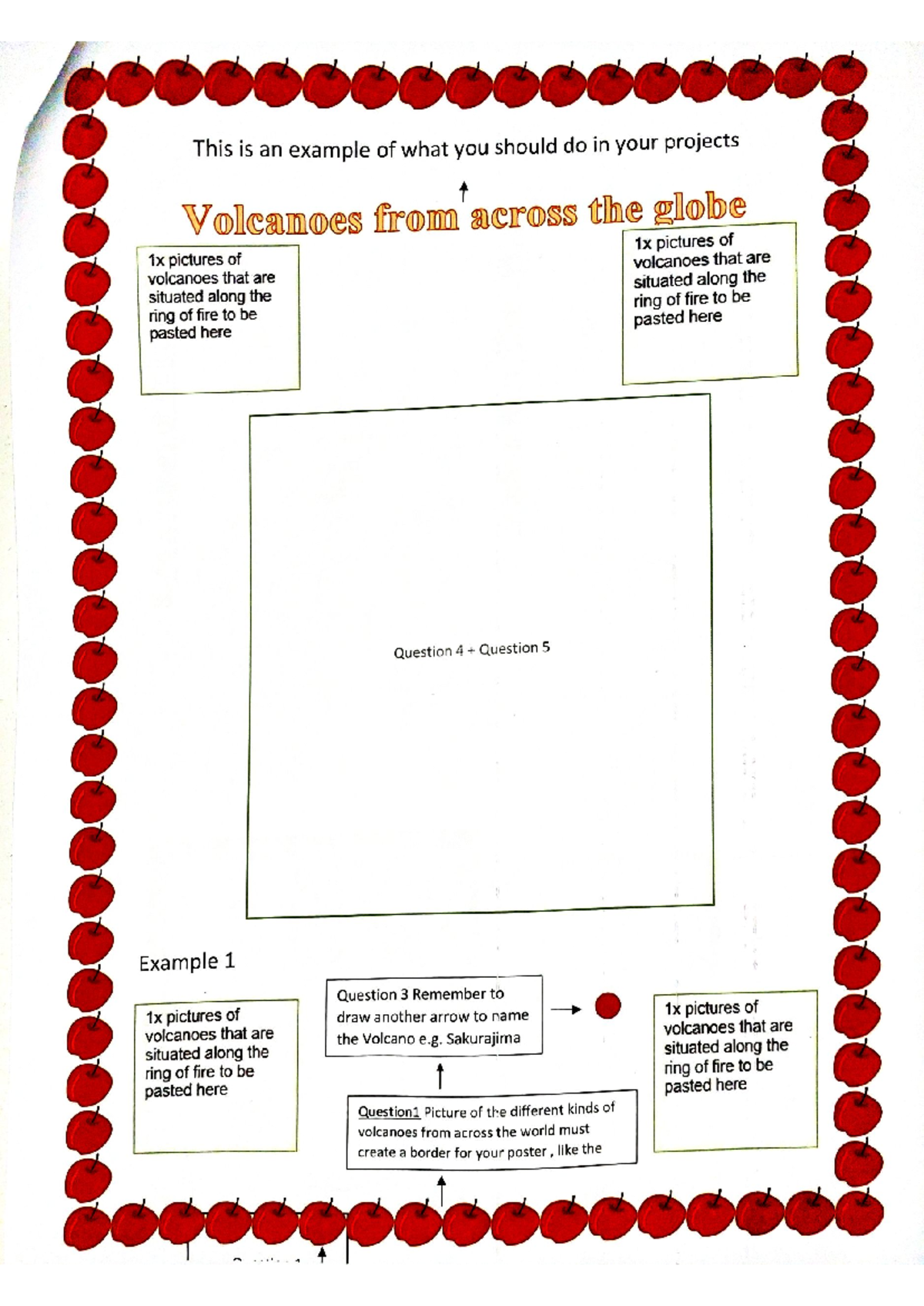 Document 23 - Geography volcano assignment - This is an example of what ...
