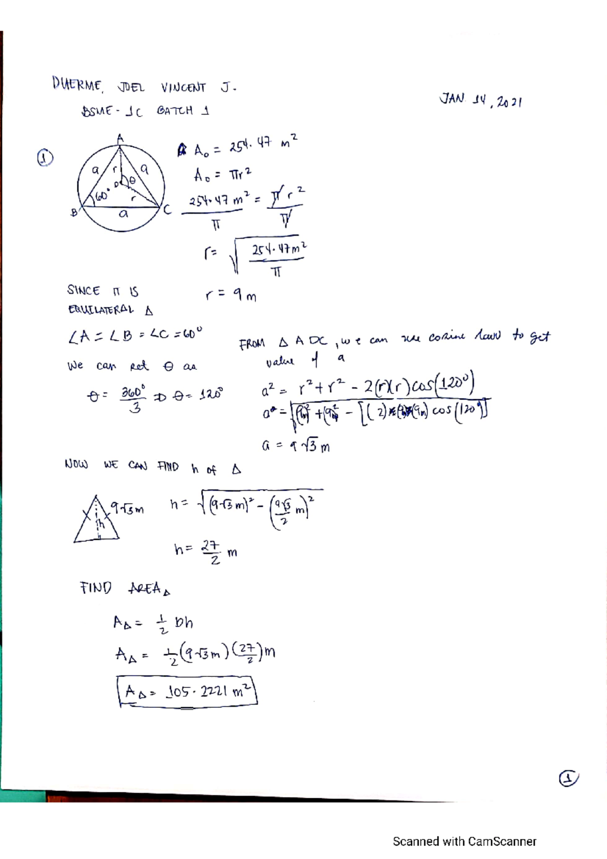 Areas and volumes solids mfe - Math for Engineers - PangSU - Studocu