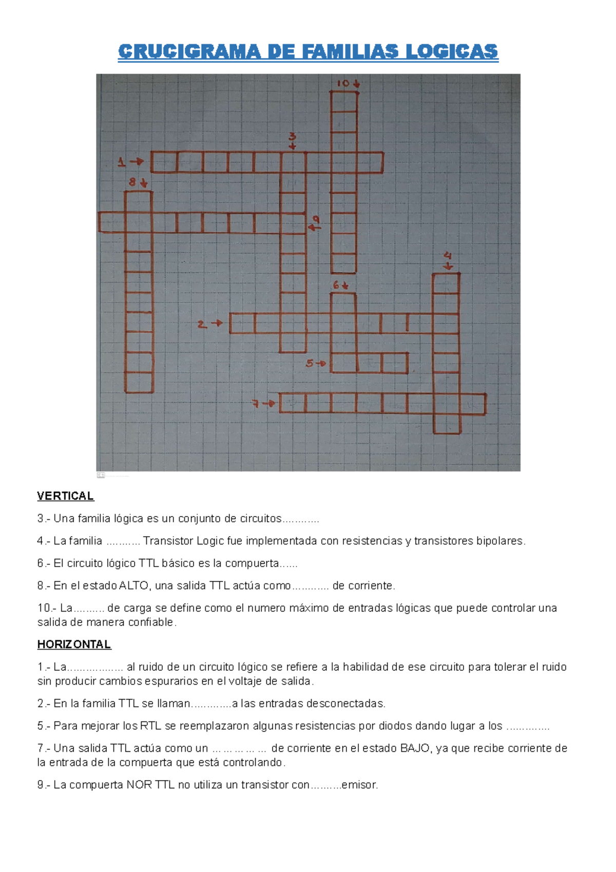 Crucigrama Familias Logicas - CRUCIGRAMA DE FAMILIAS LOGICAS VERTICAL 3 ...