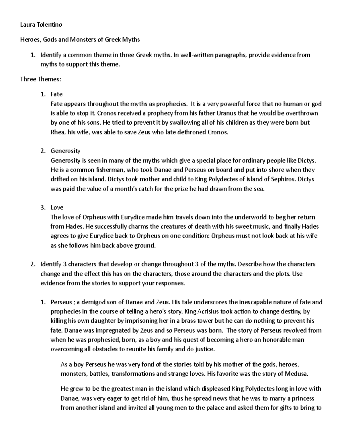 Heroes, Gods and Monstersof Greek Myths - Laura Tolentino Heroes, Gods ...