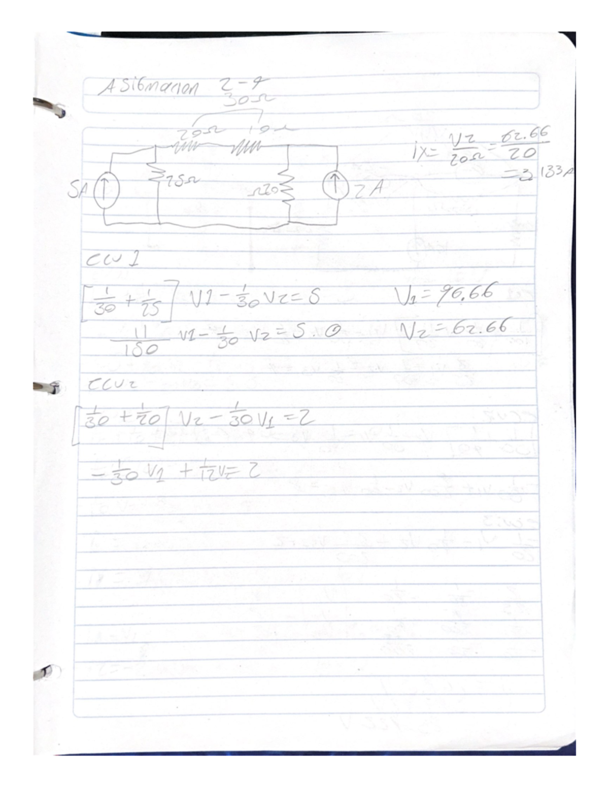 Problemas Analisis Nodal 229062 - Circuitos Eléctricos c/Lab - Studocu