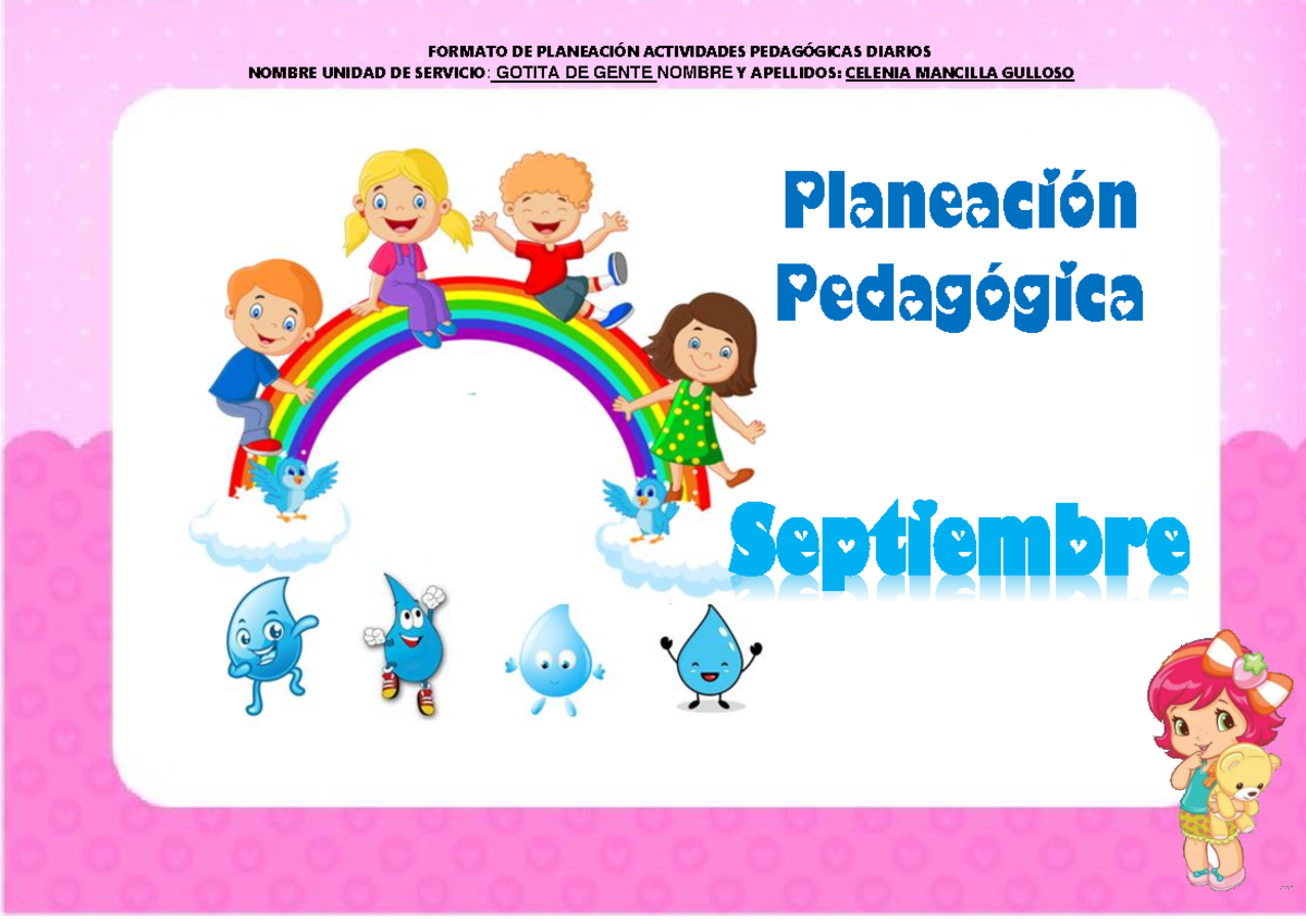 1. Planeador Pedagógico - Septiembre 2022. PDF - FORMATO DE PLANEACIÓN ...