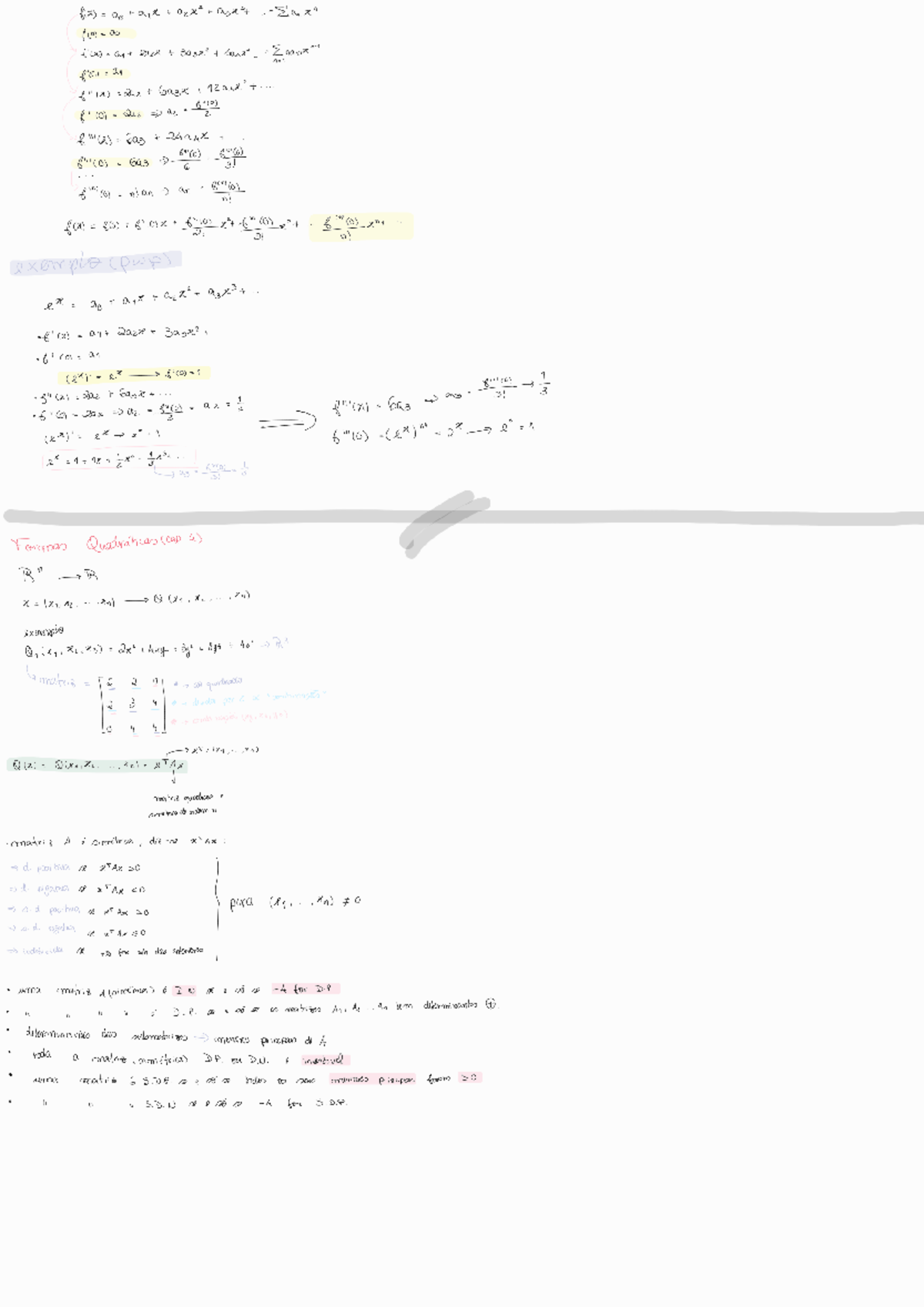 Resumos algebra - Álgebra Linear - Studocu