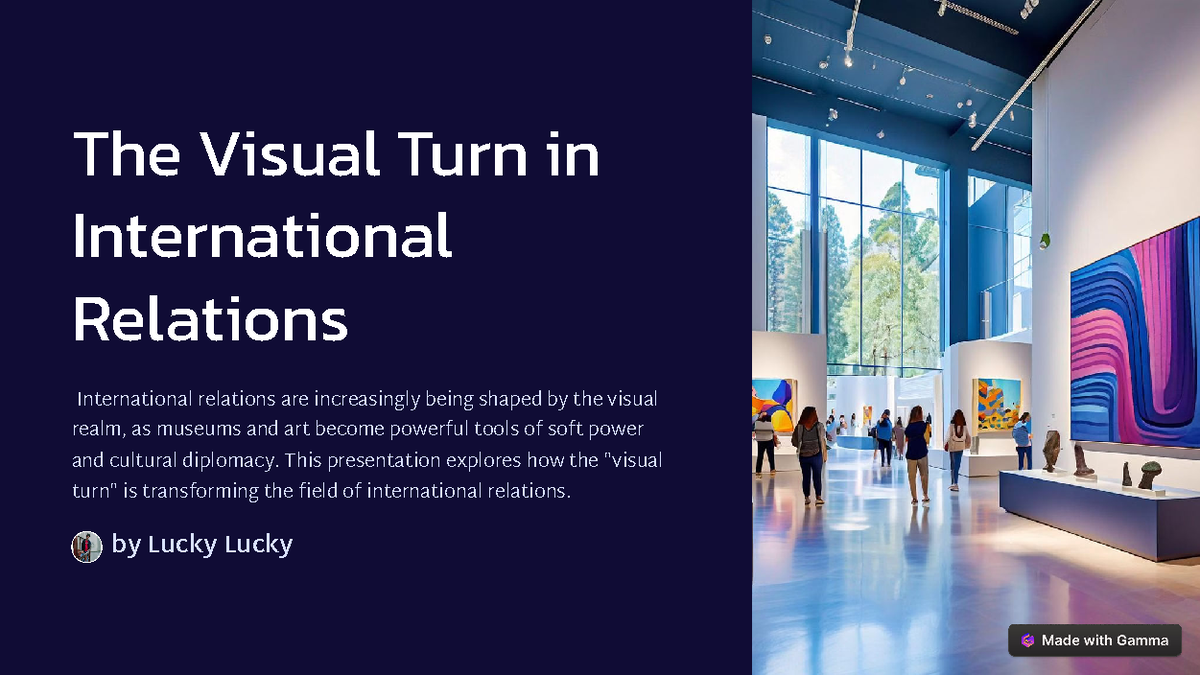 The Visual Turn in International Relations - The Visual Turn in ...