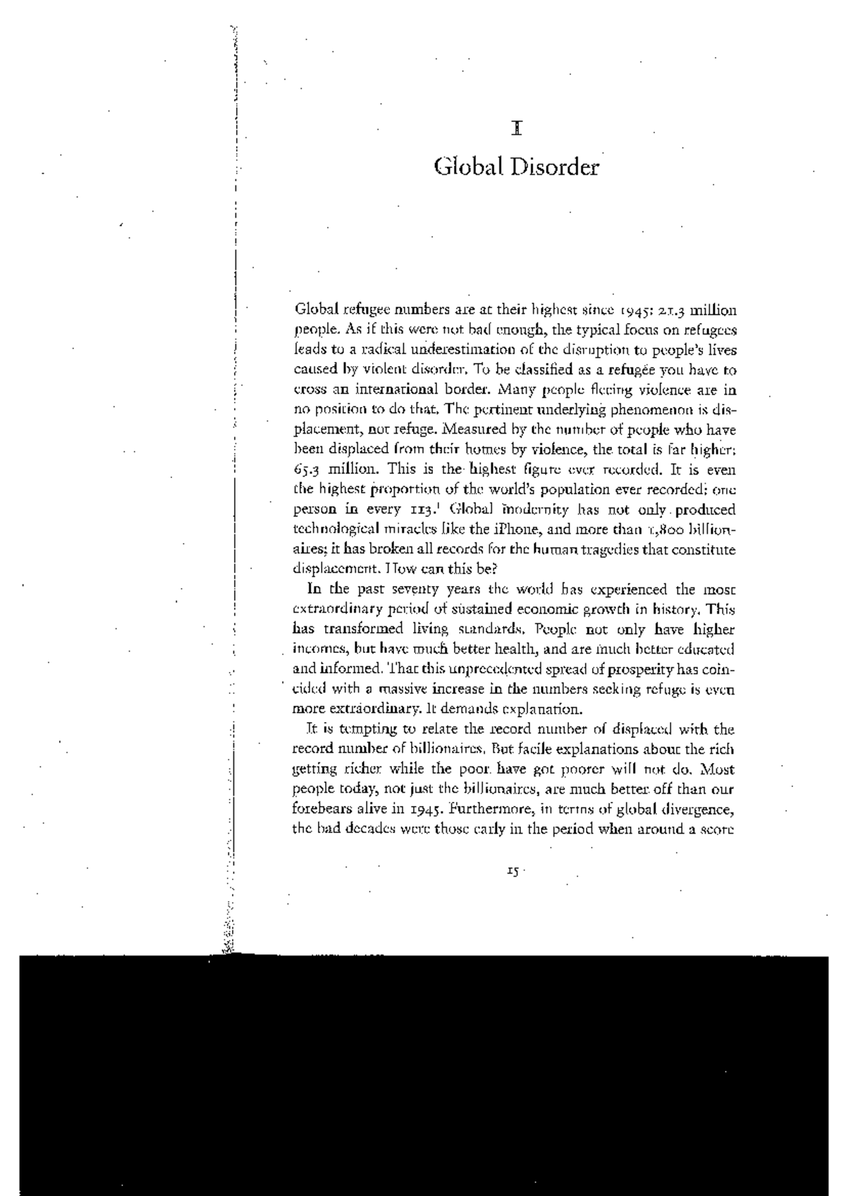 Global Disorder Chapter 1 Refugee-3 - I Global Disorder Global refugee ...