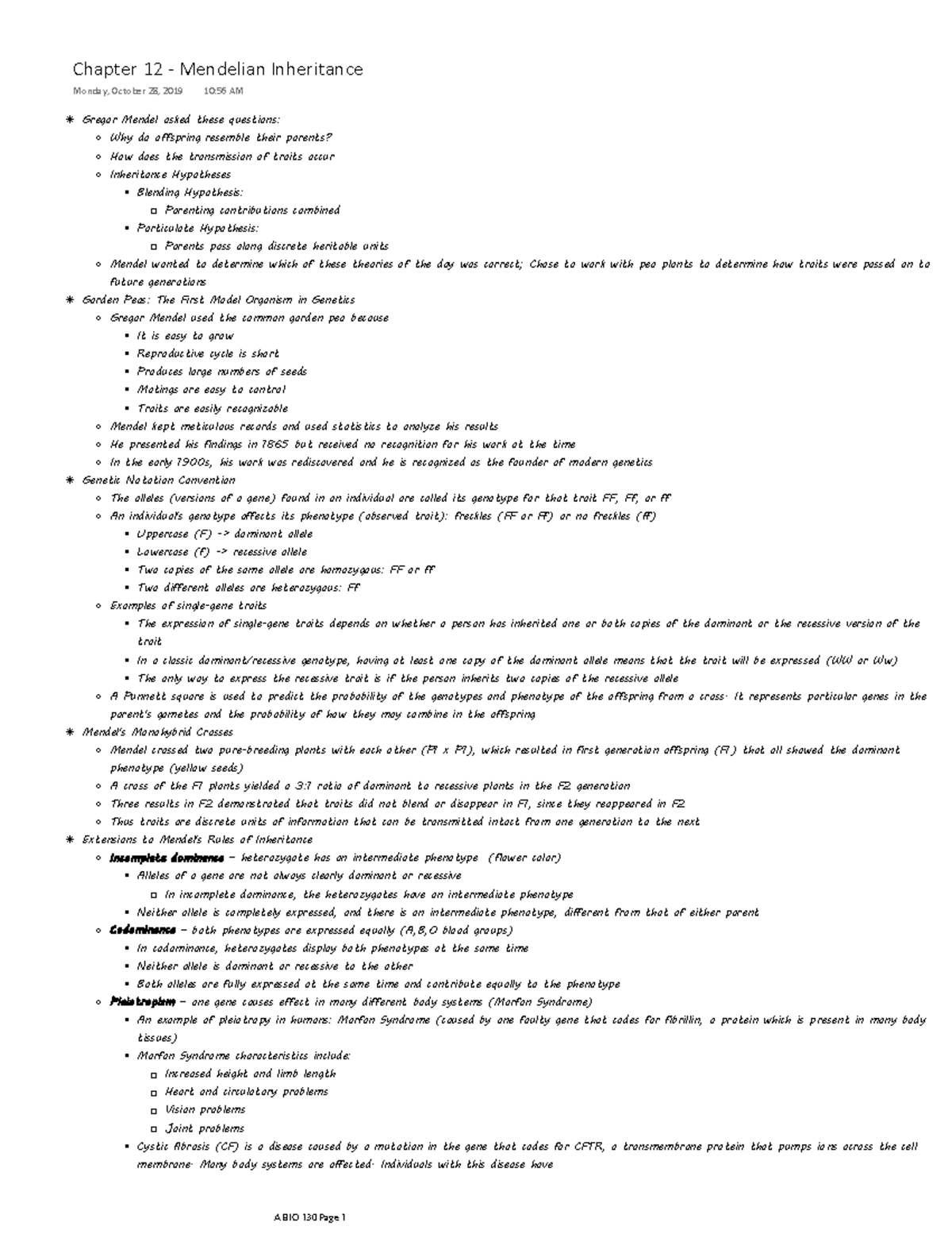 Chapter 12 - Mendelian Inheritance - Why do offspring resemble their ...