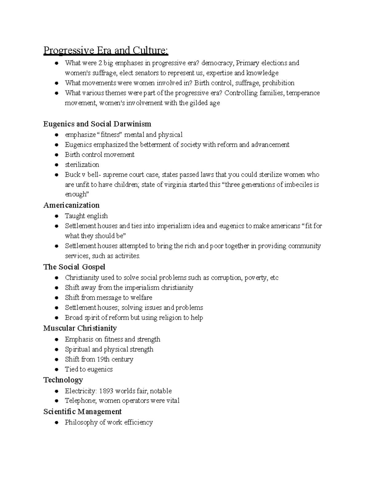 AMH2020 Day 9: Progressive Era and Culture - Progressive Era and ...