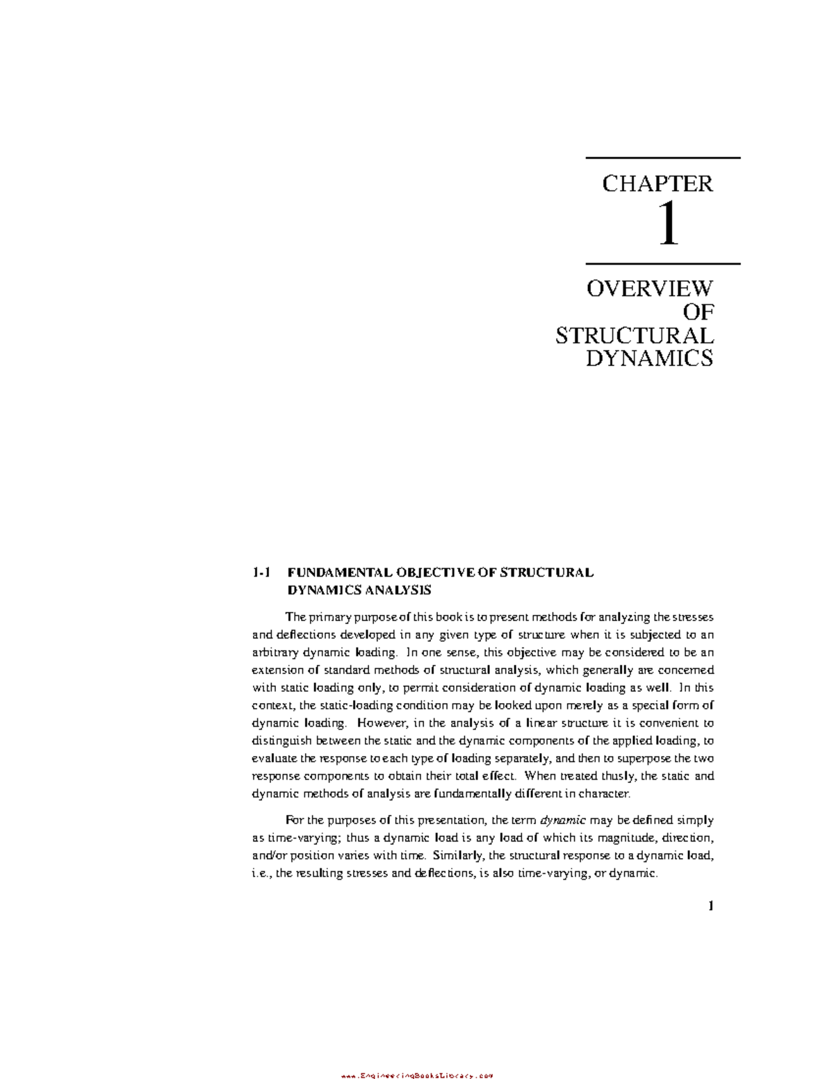Chapter 1 - Dynamics of Structures (Clough and Penzien) - CHAPTER 1 ...