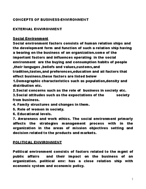 Classification - Its a lecture note - Business Environment - Studocu
