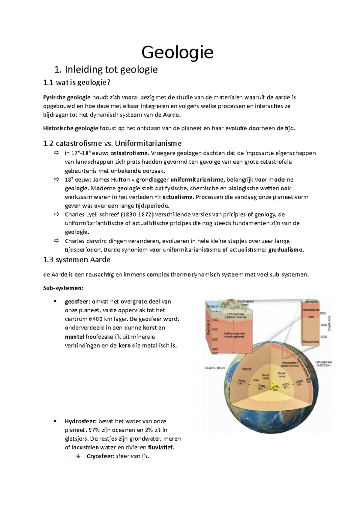 Geologie - Geologie 1. Inleiding tot geologie 1 wat is geologie ...