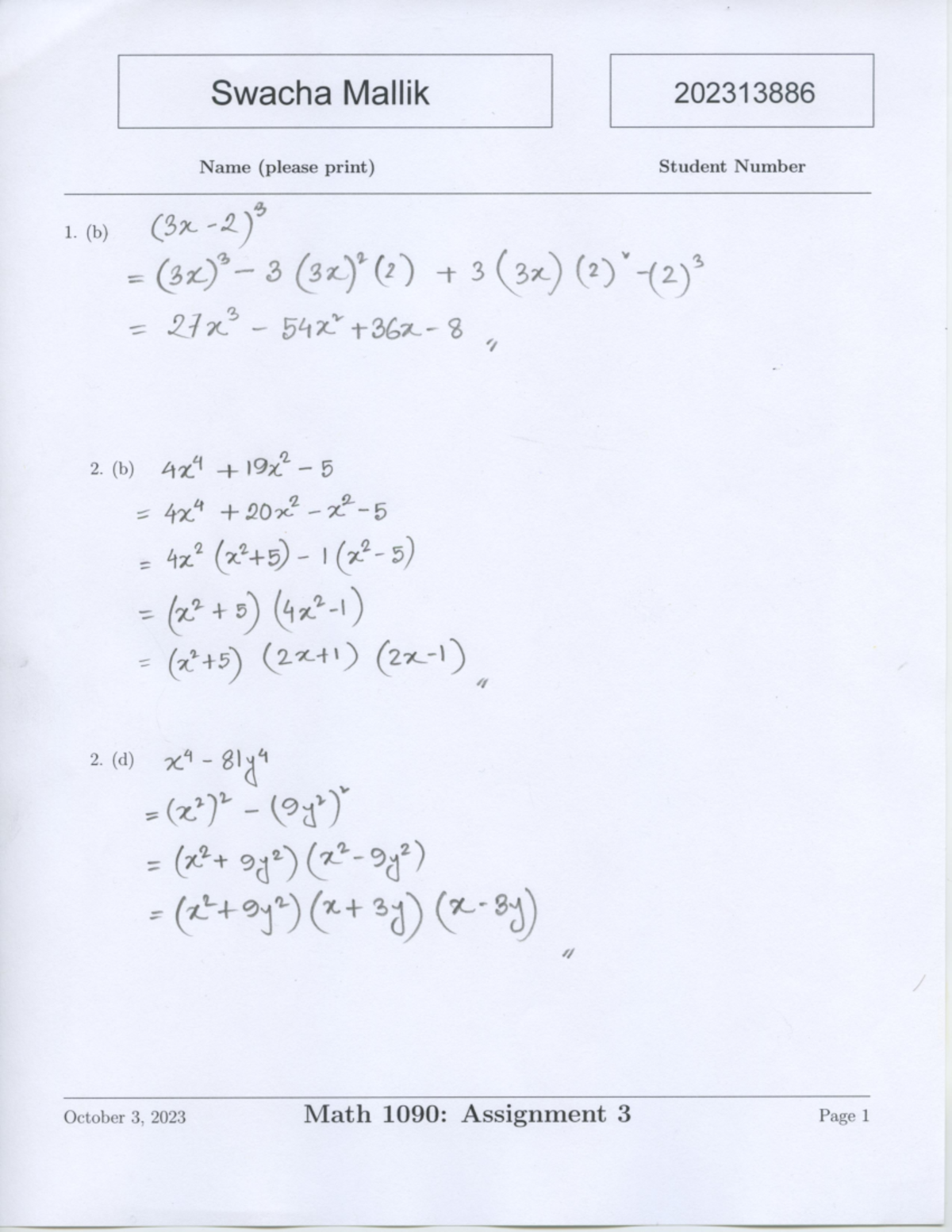 Assignment-03-Swacha Mallik - MATH102 - Studocu