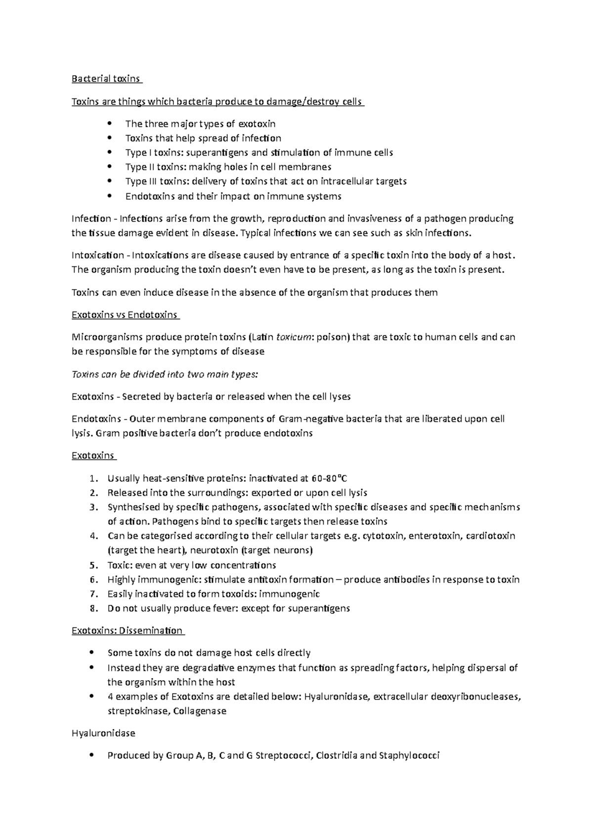 Lecture 11 - Bacterial toxins - Bacterial toxins Toxins are things ...