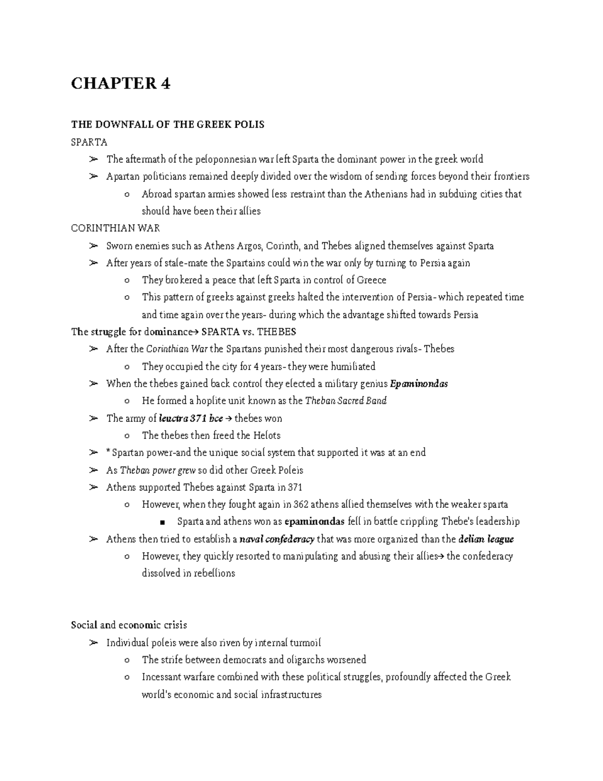 Textbook Chapter 4 Ancient Greece - CHAPTER 4 THE DOWNFALL OF THE GREEK ...